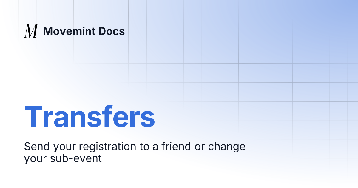 Transfers | Movemint Docs